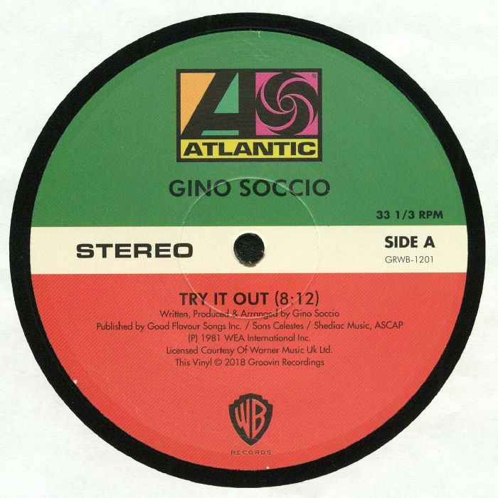 Gino Soccio - Try It Out (12") | Dig Deep Records